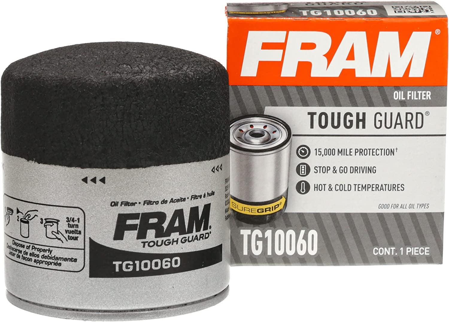 Tough Guard Replacement Oil Filter TG10060, Designed for Interval Full ...