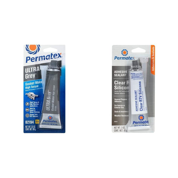 Permatex 82194 Ultra Grey Rigid High-Torque RTV Silicone Gasket Maker ...