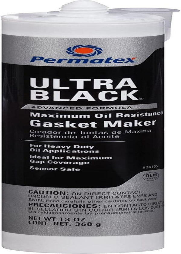 Permatex 24105-12PK Ultra Black Maximum Oil Resistance RTV Silicone ...